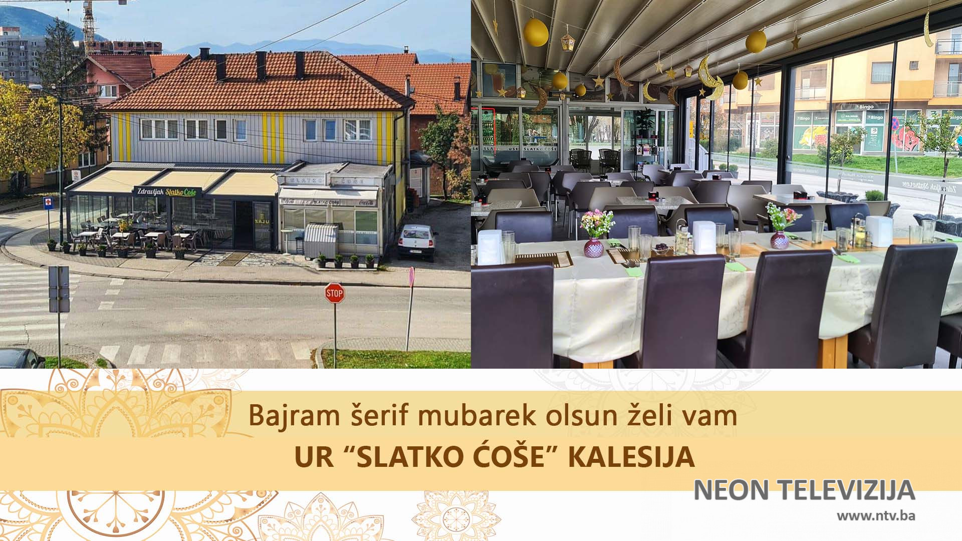 Bajramska čestitka: UR “Slatko ćoše” Kalesija – NEON Televizija